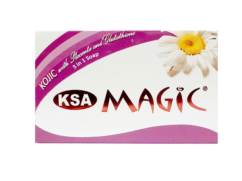 KSA Magic Soap Kojic with Placenta and Glutathione 3 in 1 – AFOD LTD