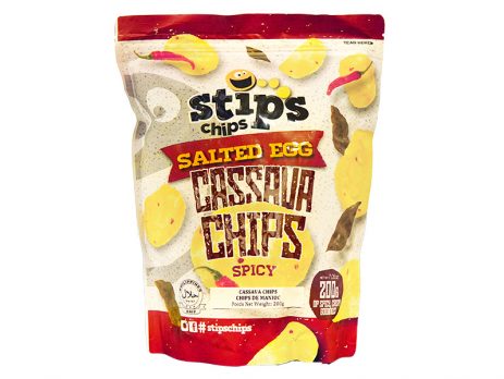 Stips Chips Salted Egg Cassava Chips Spicy – AFOD LTD