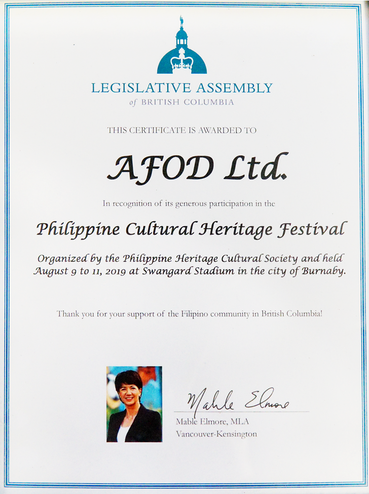 Awards – AFOD LTD