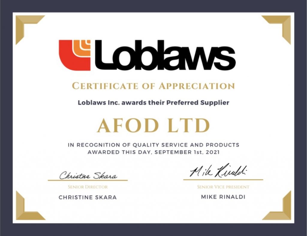 AWARDS – AFOD LTD