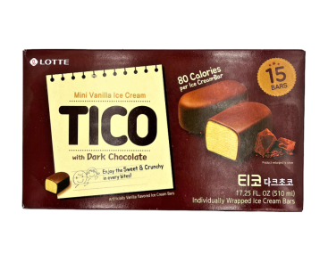 Lotte Tico Dark Chocolate Coated Ice Cream Bars – AFOD LTD