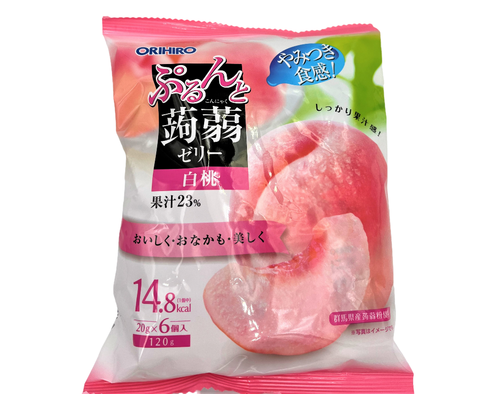 Orihiro Purunto Konjac Jelly White Peach Flavour – AFOD LTD