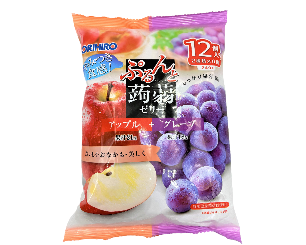 Orihiro Purunto Konjac Jelly Apple and Grape Flavours – AFOD LTD