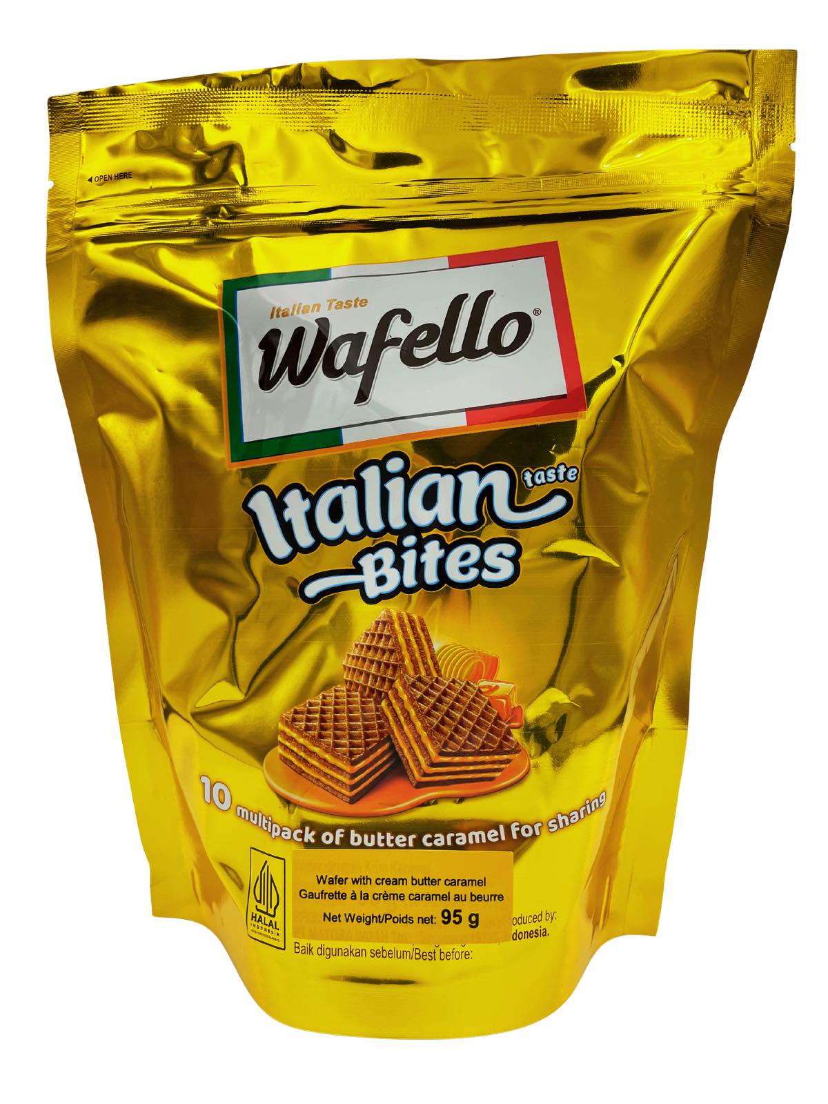 Wafello Wafer Bite Caramel 16/95g – AFOD LTD