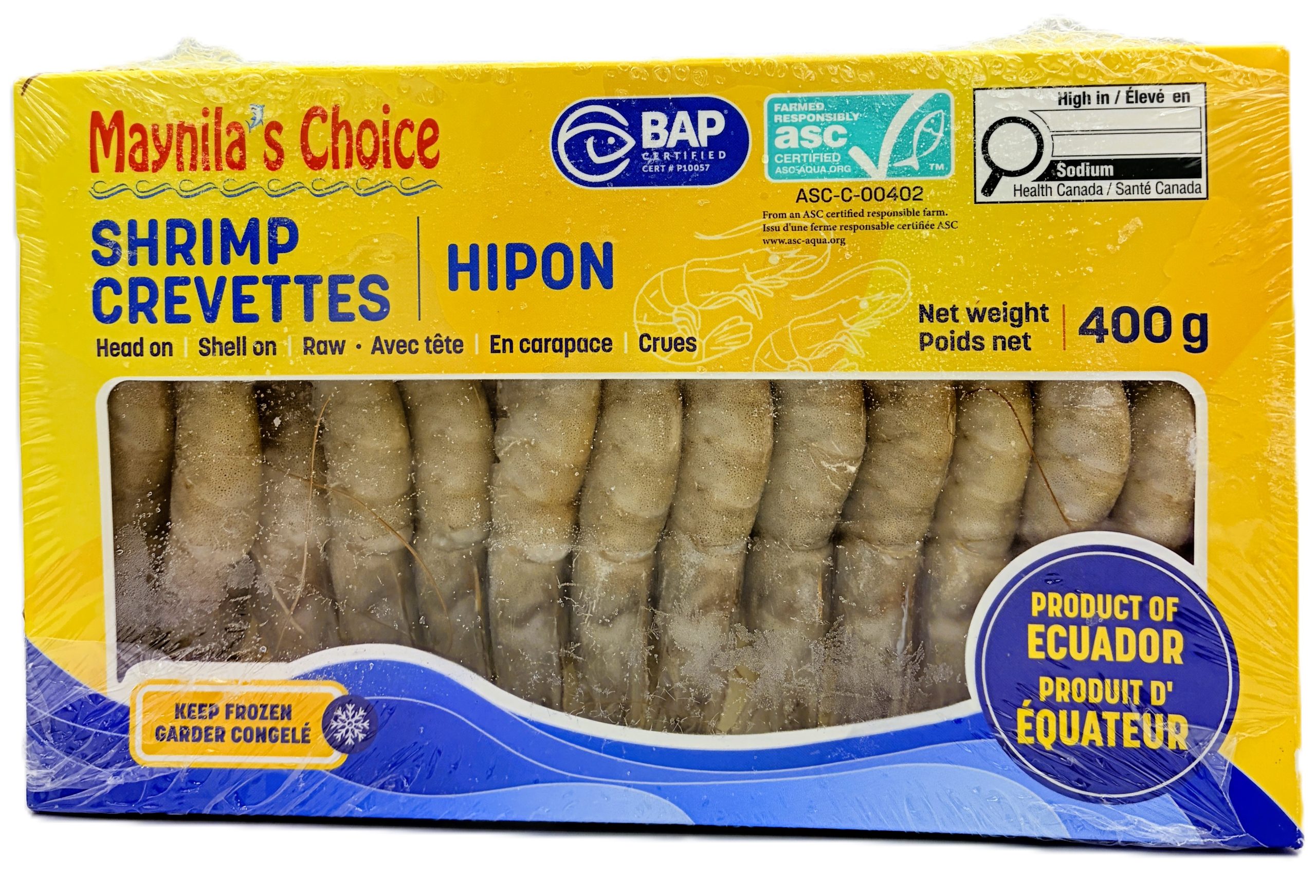 Maynila’s Choice White Shrimp HOSO 40/50 – AFOD LTD