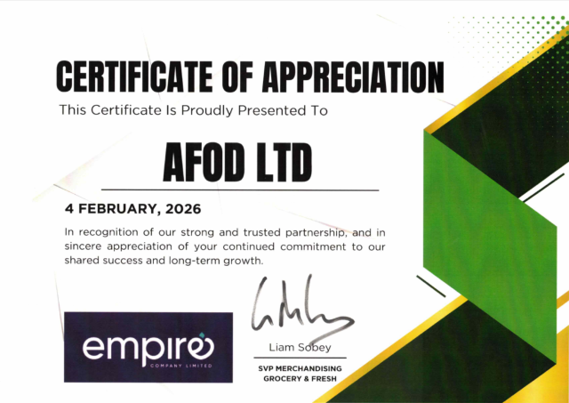 AWARDS – AFOD LTD